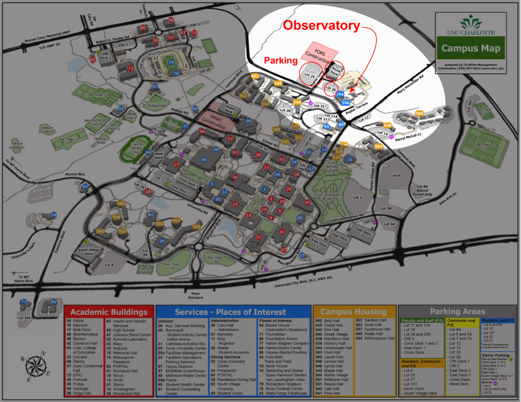 Uncc Campus Map